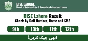 BISE Lahore Result 2024 by Roll Number
